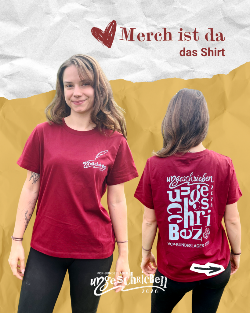 Der Merch ist da 🥳 – VCP-Bundeslager 2026